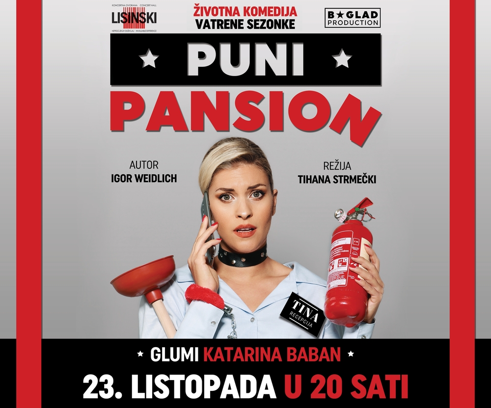 PUNI PANSION, komedija | Događanja | Lisinski